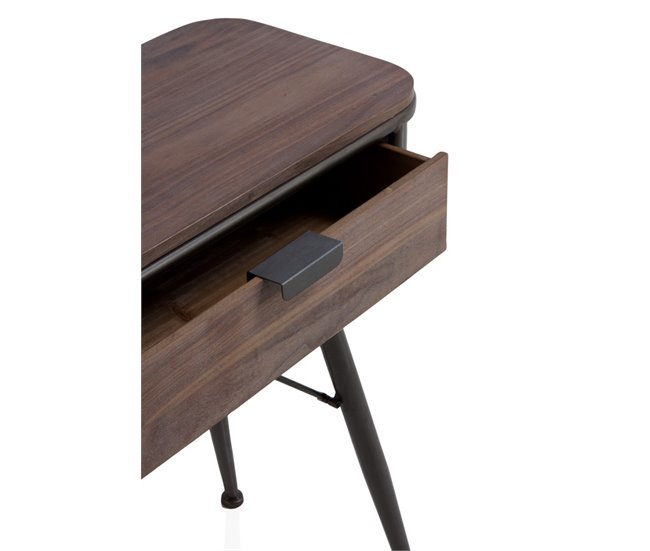 Consola Metal Com Bancada E 2 Gavetas De Madeira - Conforama