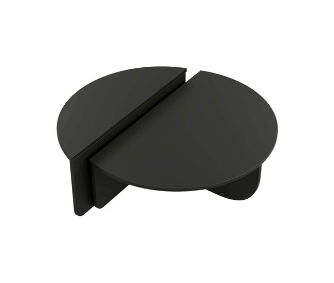 Mesa de centro com efeito madeira - Conforama