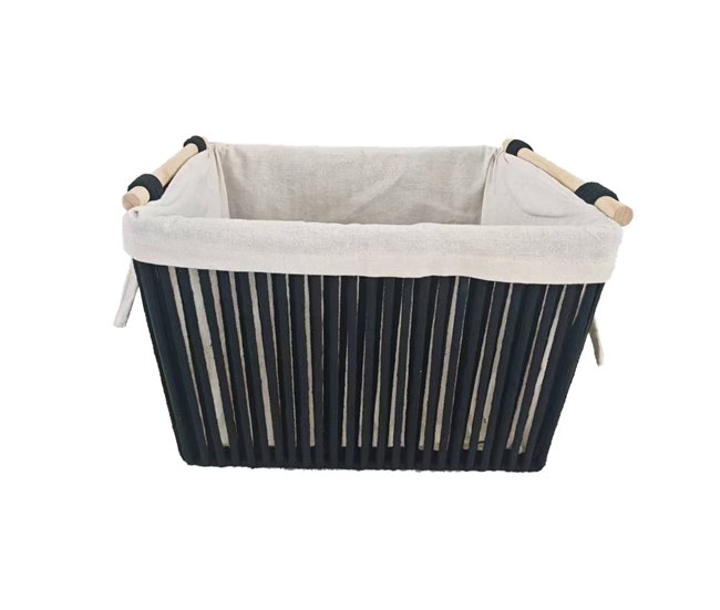 Cesta NOAH M 23x35x30cm cor preto - Conforama