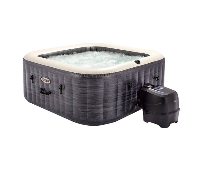 INTEX Greystone Deluxe Spa inflável para 4 pessoas 175x175x71 cm ...
