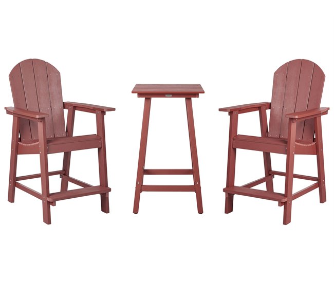 Beliani Conjunto bistrô ADIRONDACK - Conforama