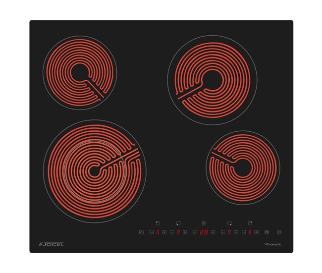 Placa de vitrocerâmica JOCEL JP4EV021267 59cm 4 zonas - Conforama