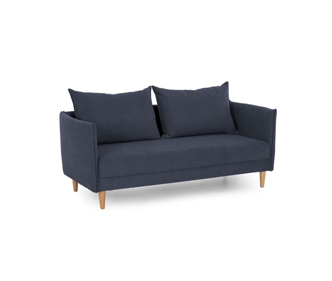 Sofá BUDWING Melanie Camel - 3 Lugares - 187x62x93 cm - Conforama