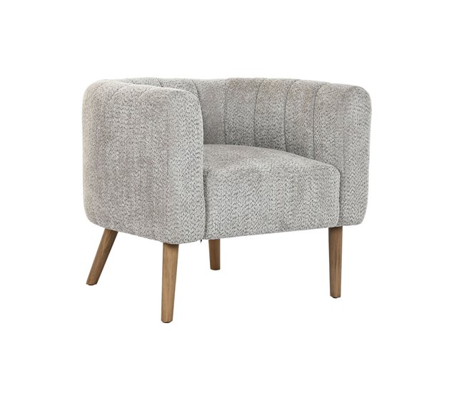 Poltrona Home ESPRIT Cinzento 79 x 72 x 67 cm - Conforama