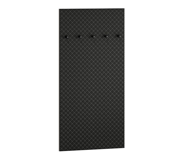 Bengaleiro de parede com 5 ganchos Liora Preto - Conforama