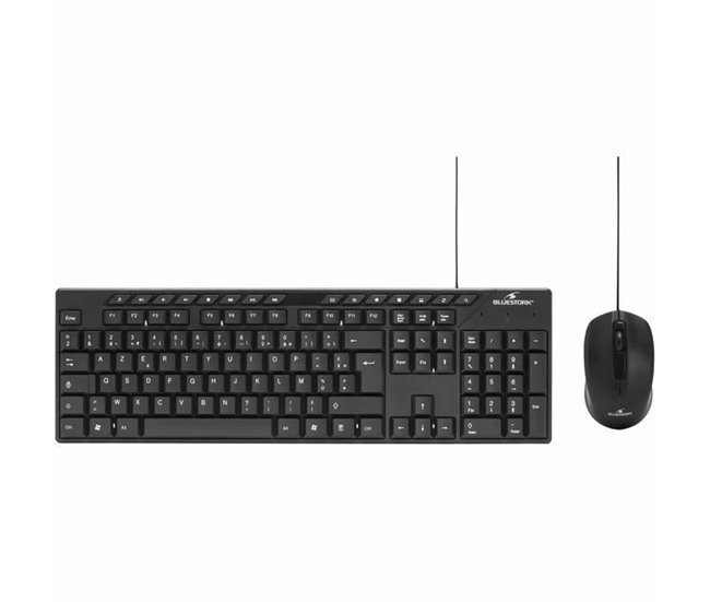 Teclado e Rato Bluestork MEDIA OFFICE Preto AZERTY - Conforama