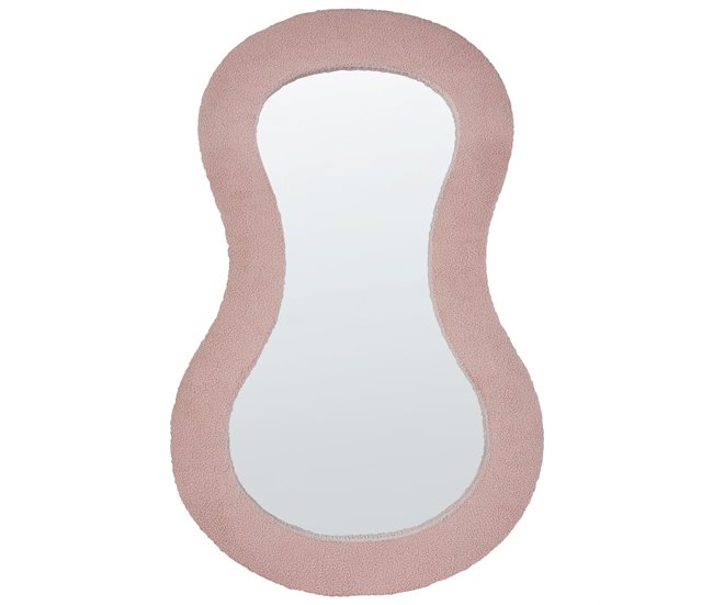 Espelho PLANCHEZ 70 cm 112 cm Bouclé Rosa - Conforama
