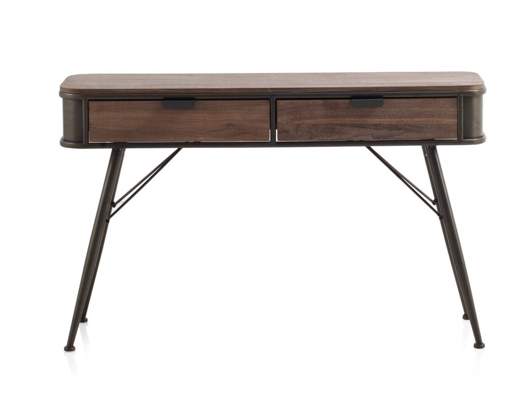 Consola Metal Com Bancada E 2 Gavetas De Madeira - Conforama