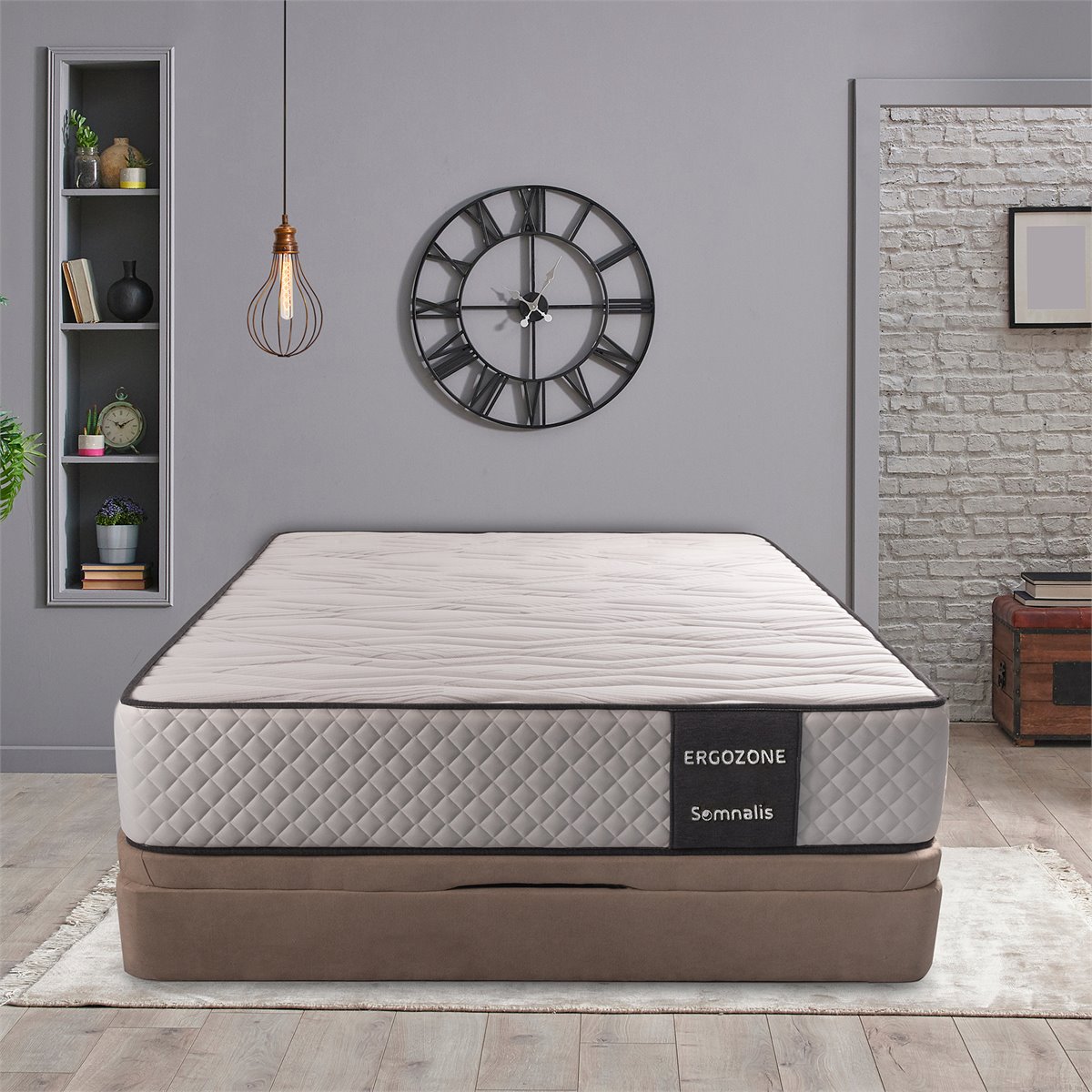 Colchão de espuma 160x200cm ERGOZONE SOMNALIS - Conforama