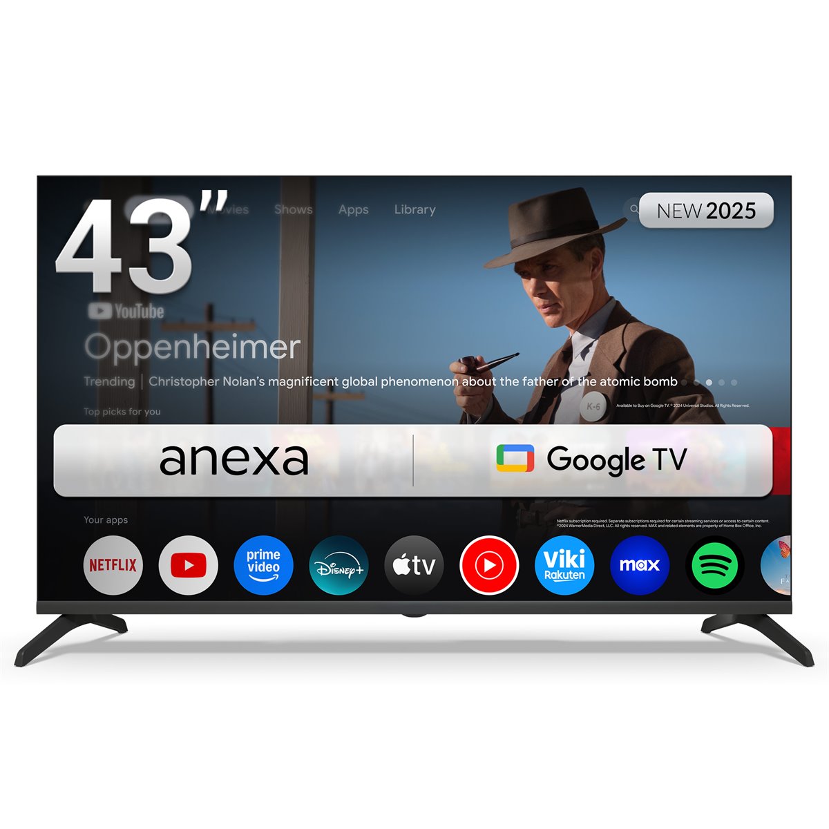 Televisão Smart TV de 43 polegadas 4K HDR. Android 11, Google TV 5.0 ...