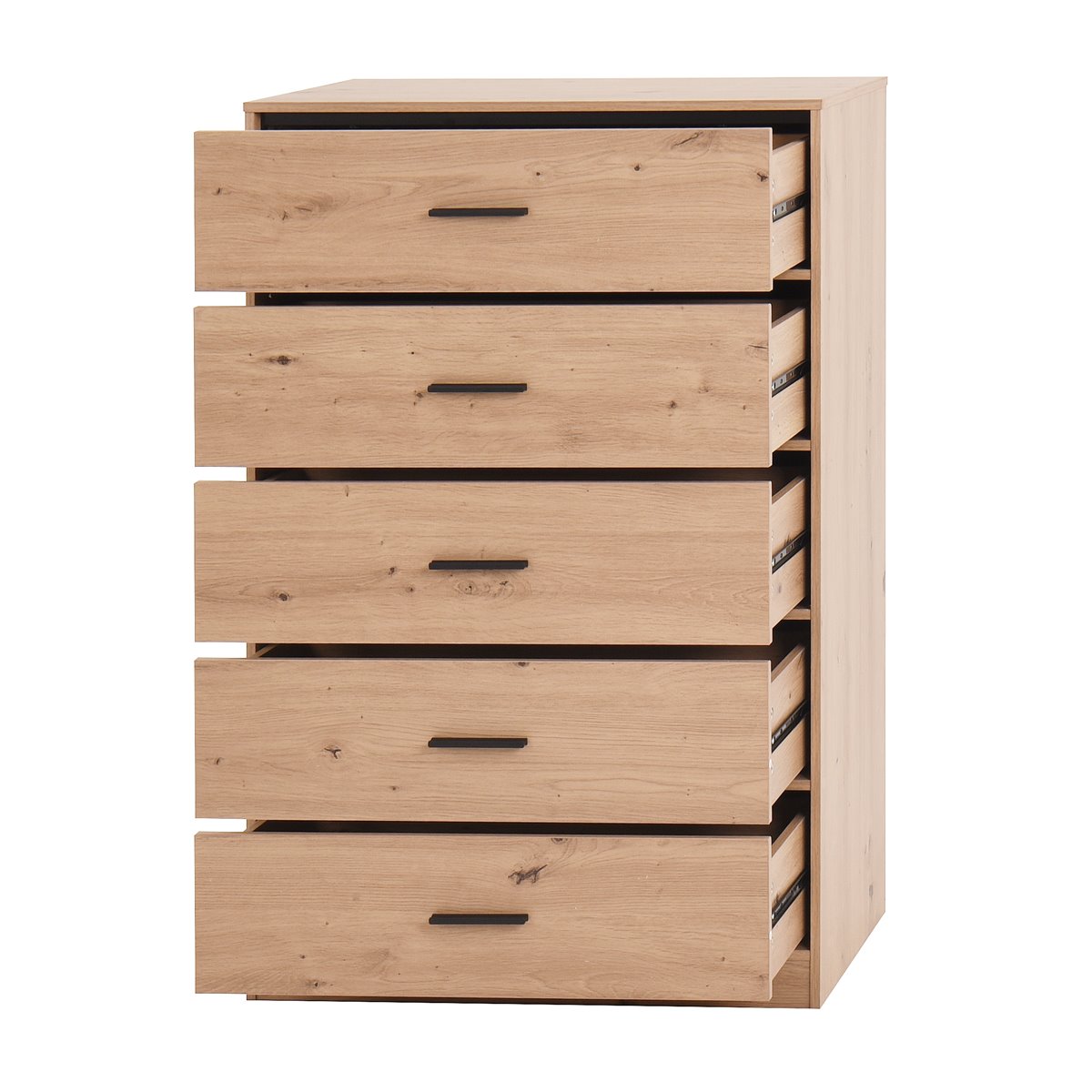 Cómoda NELS com 5 gavetas carvalho - Conforama