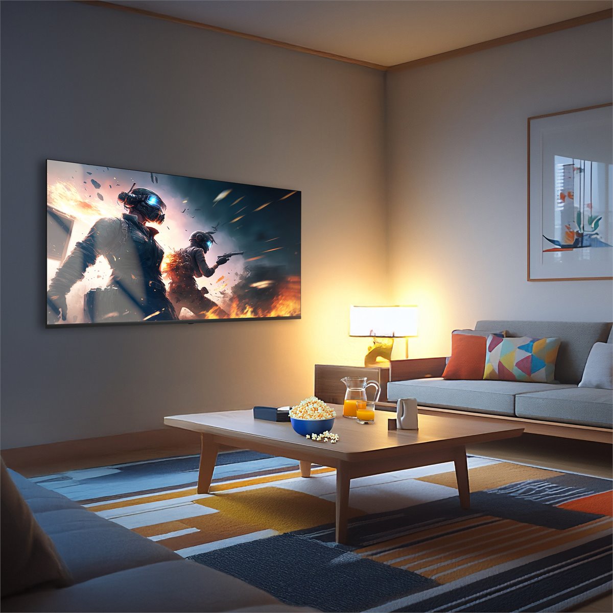 Televisão Smart TV de 50 polegadas 4K HDR. Android 11, Google TV 5.0 ...