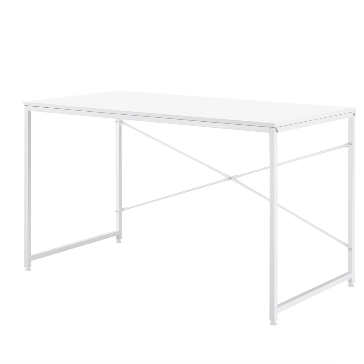 Mesa de estação de trabalho para computador MDF 120 cm branco 03 ...