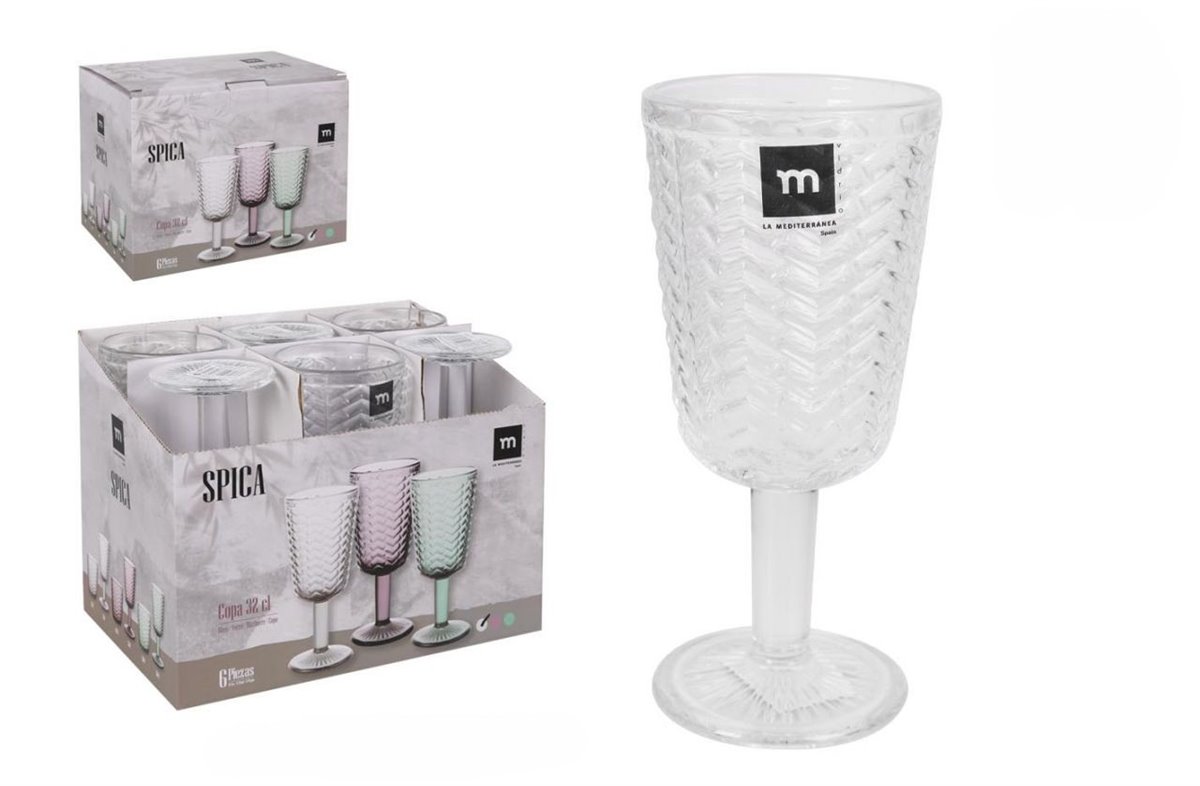 Pack de copos SPICA 6 peças 320cc marca LA MEDITERRANEA - Conforama