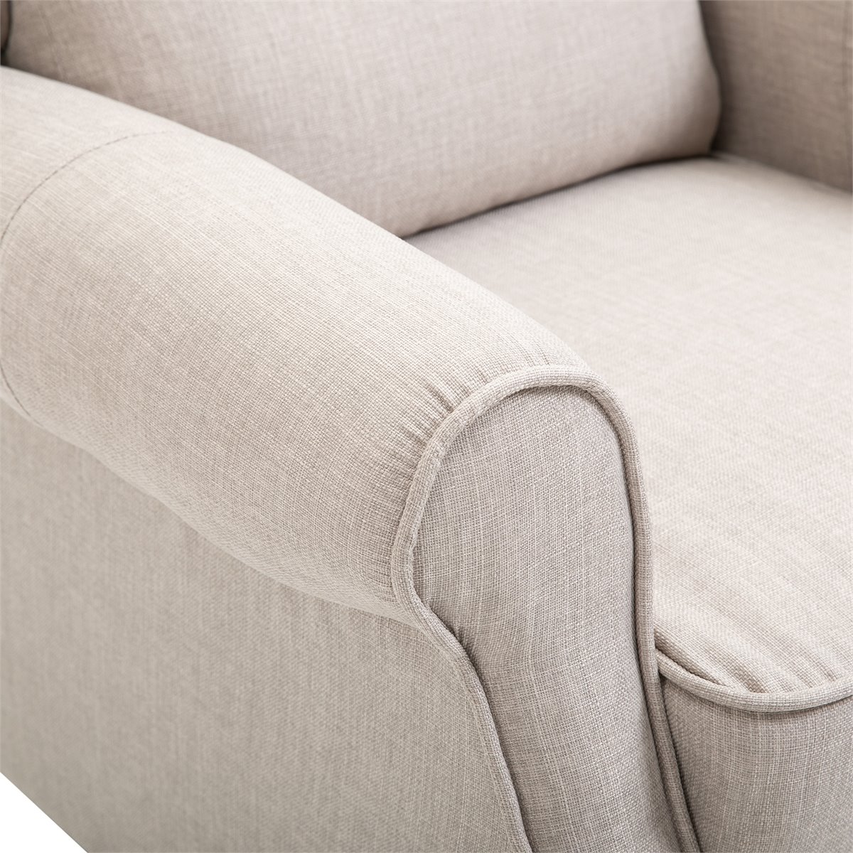 HOMOM Poltrona Reclinável Poltrona Relax com Reclinação Manual até 160 ...