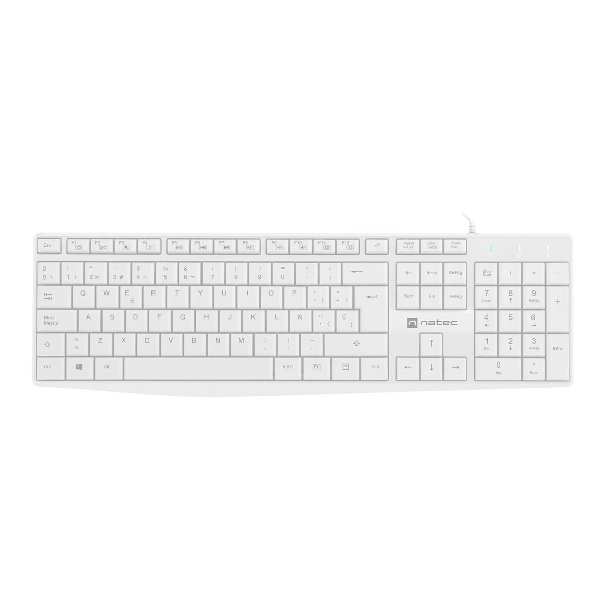 Teclado Natec NAUTILUS SLIM Qwerty espanhol - Conforama