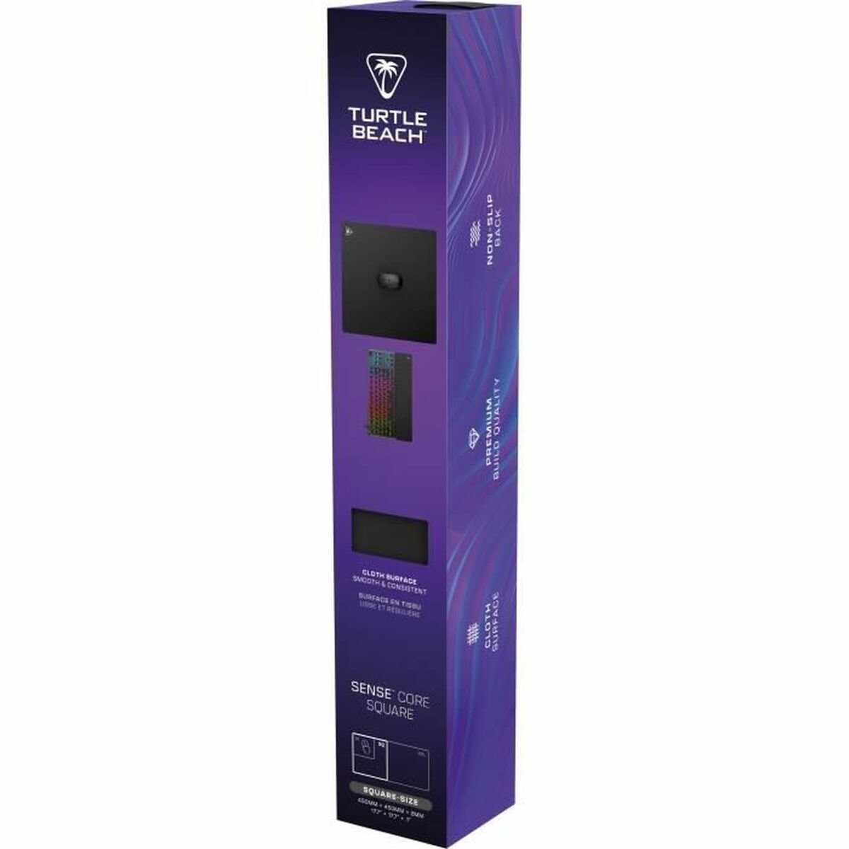 Tapete de Rato Turtle Beach SenseCore Square Preto - Conforama