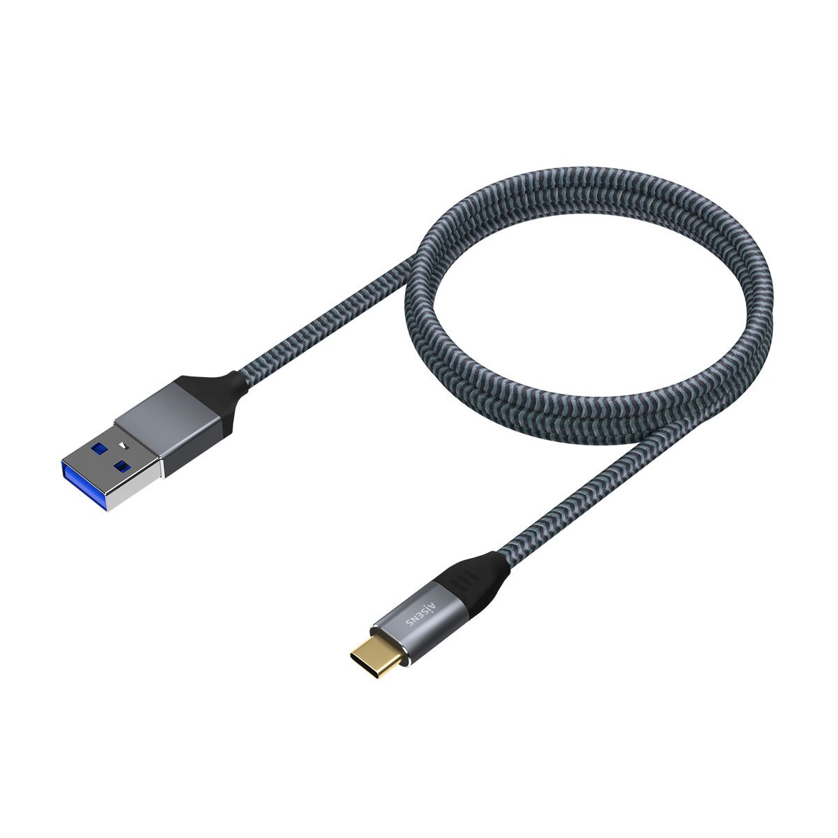 Cabo USB A para USB C Aisens A107-0633 2 m Cinzento - Conforama
