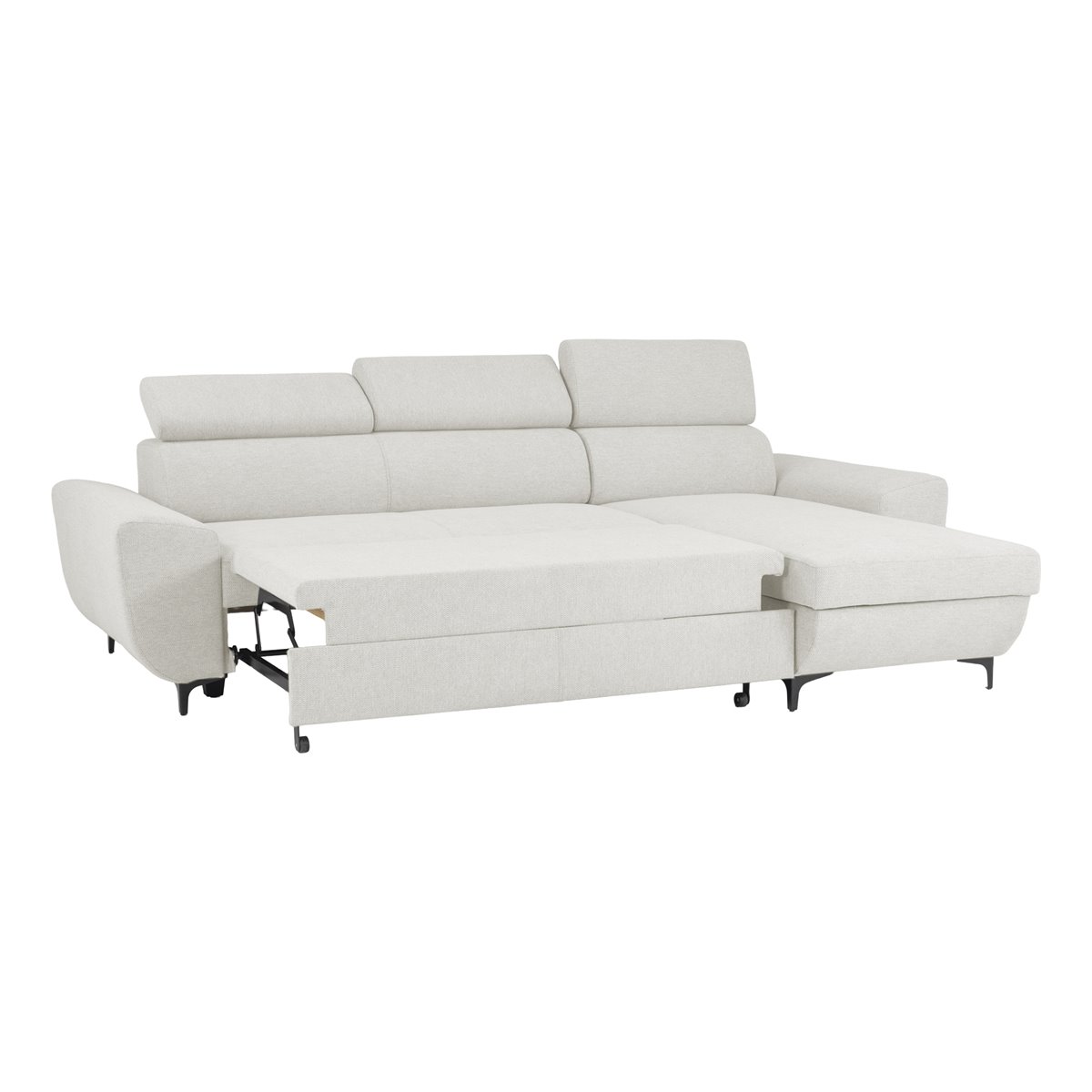 Chaise longue reversível SANTIAGO cor bege - Conforama