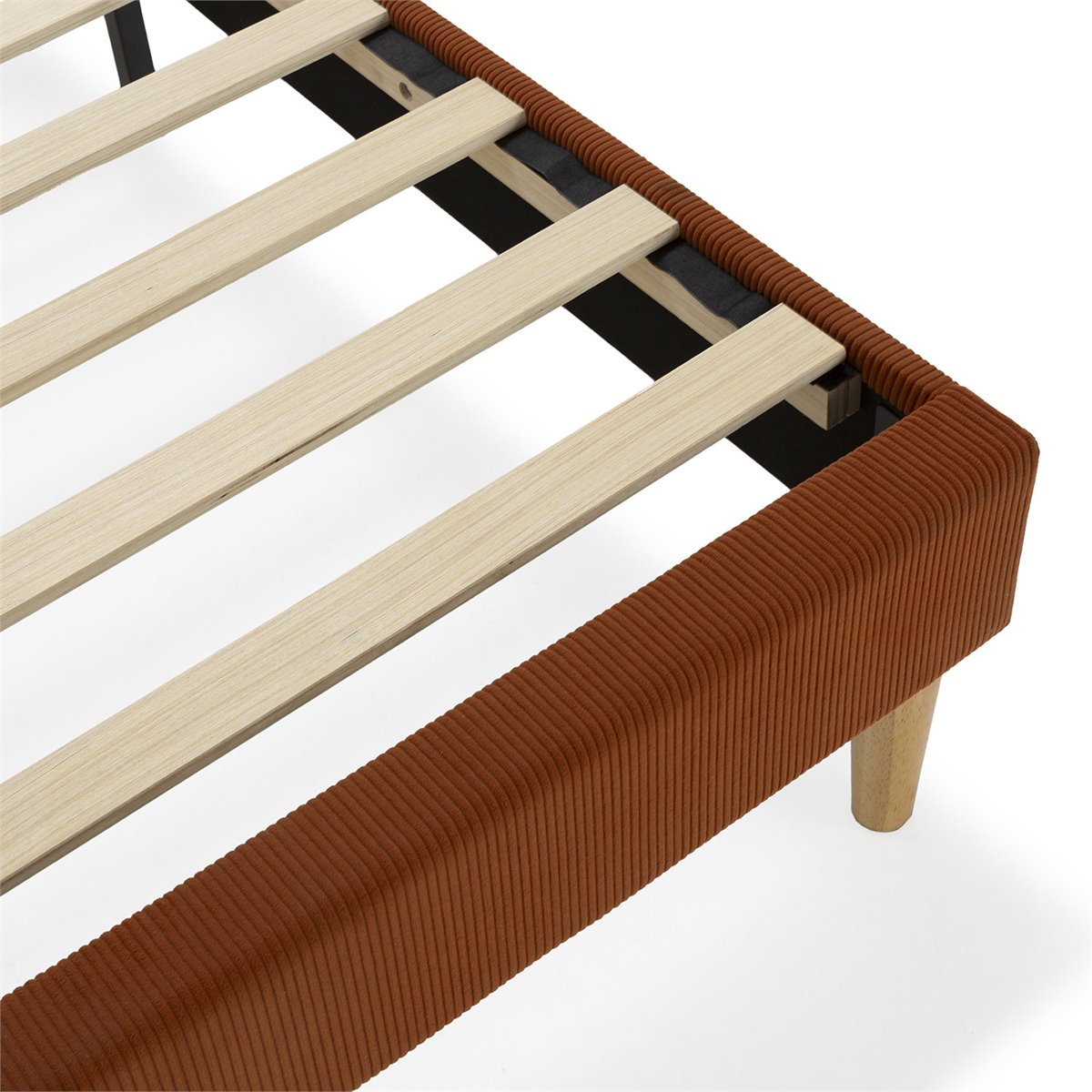 Base estofada Bari 90x190 cm Vermelho - Conforama