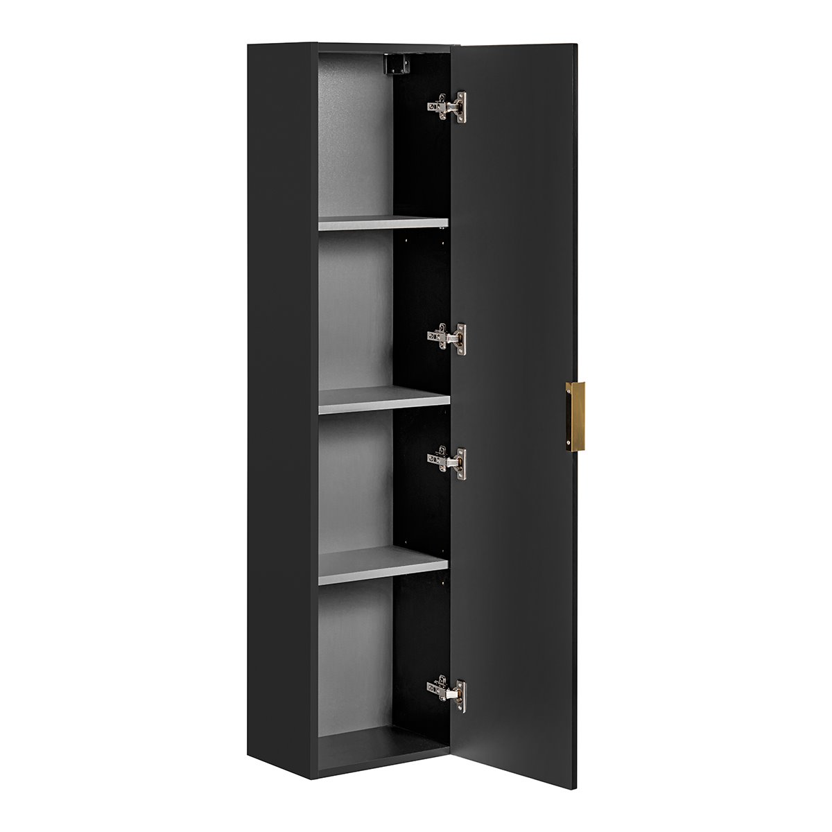 Móvel de lavatório duplo e pedestal de 120 cm Adriel Black - Conforama