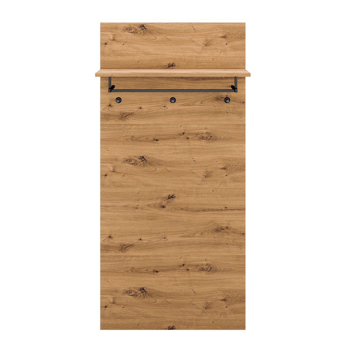 Bengaleiro de parede 3 ganchos 1 prateleira Liora Wood - Conforama