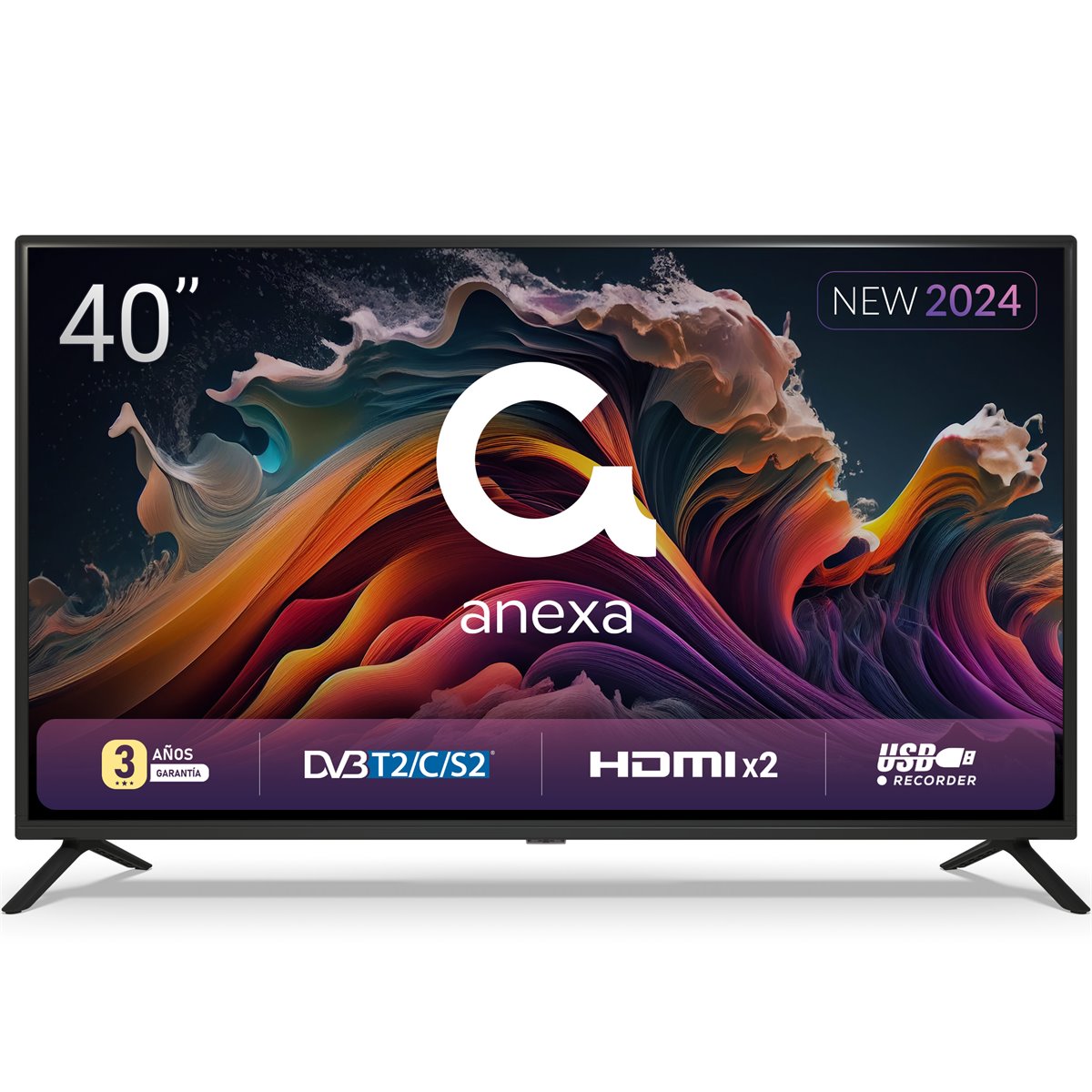 Televisor FHD de 40 polegadas. Televisão com sintonizador de TV TDT-HD ...