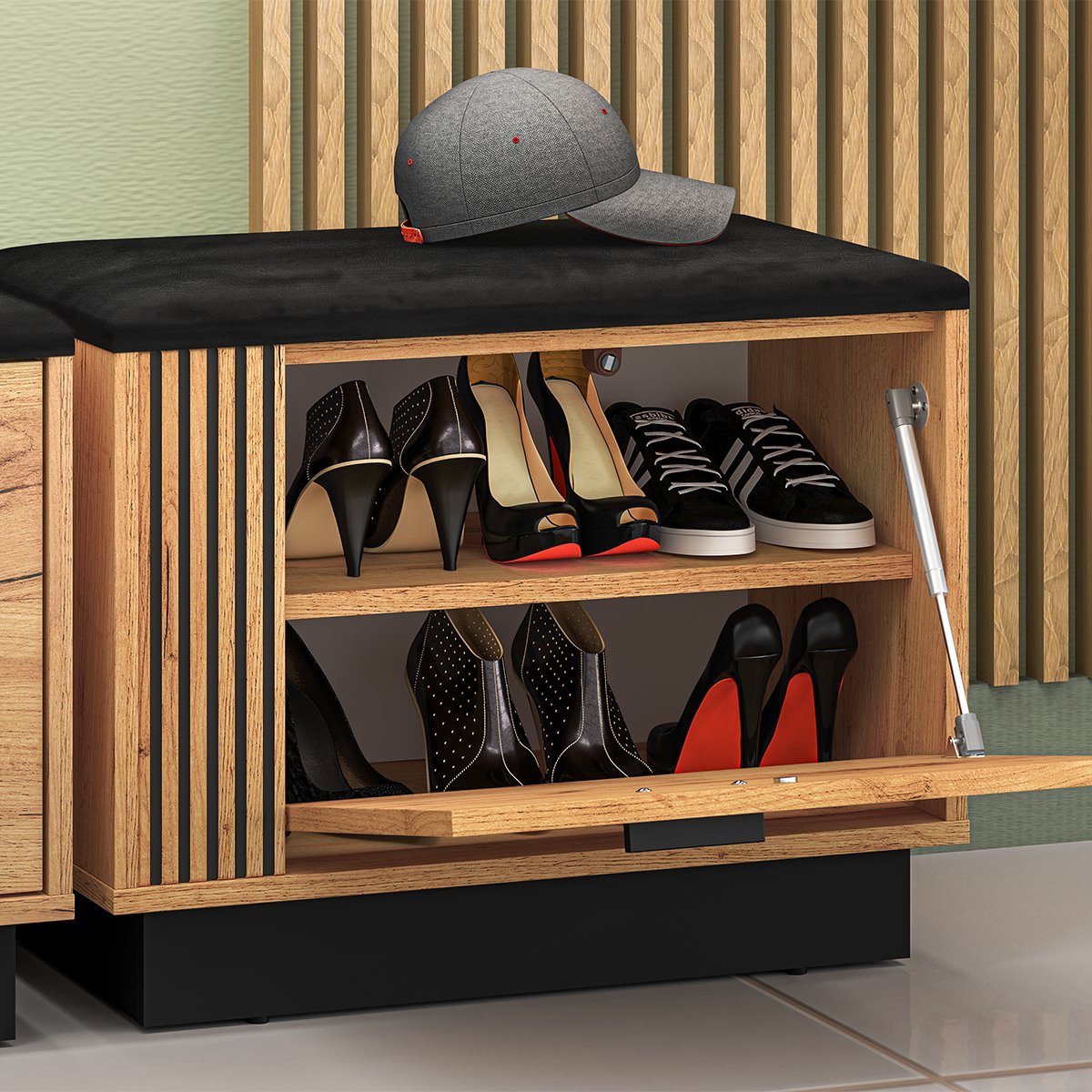 Sapateira de 1 porta Nilo Wood - Conforama