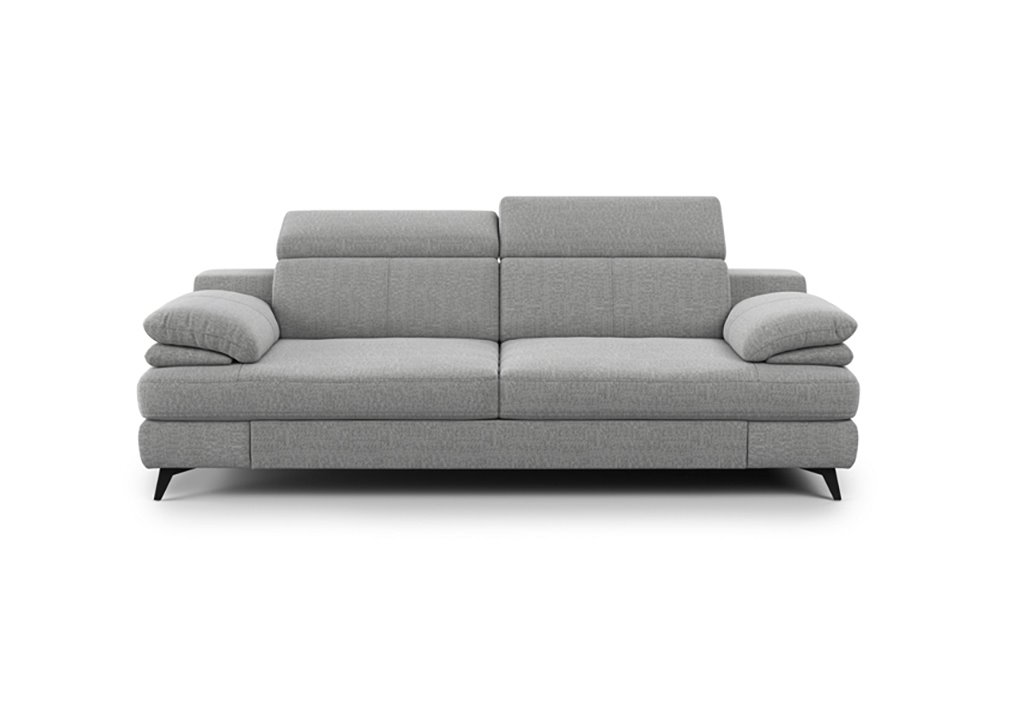 Sofá TITUS 3 lugares cor cinza - Conforama