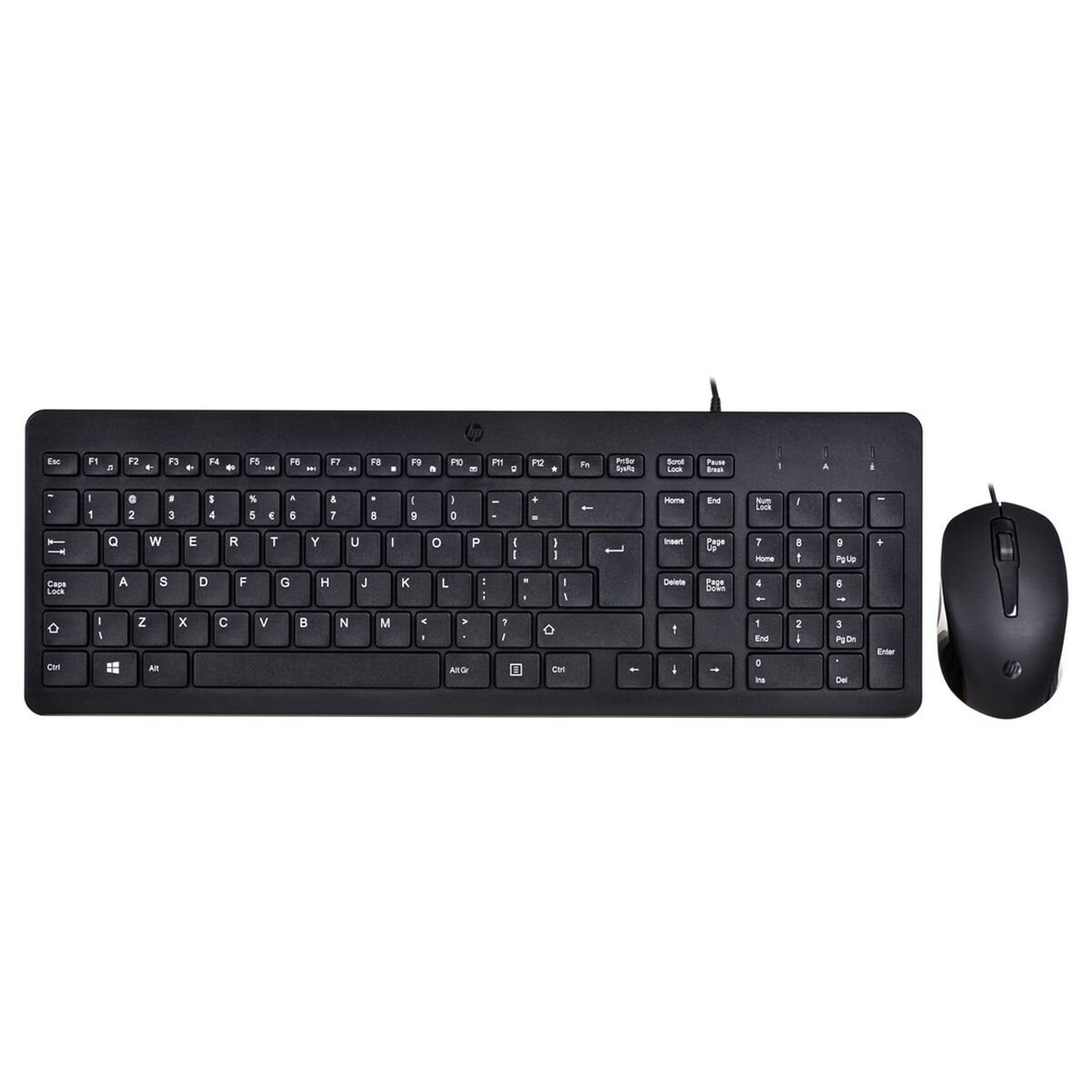 Teclado e Rato HP 150 Preto QWERTY Qwerty US - Conforama