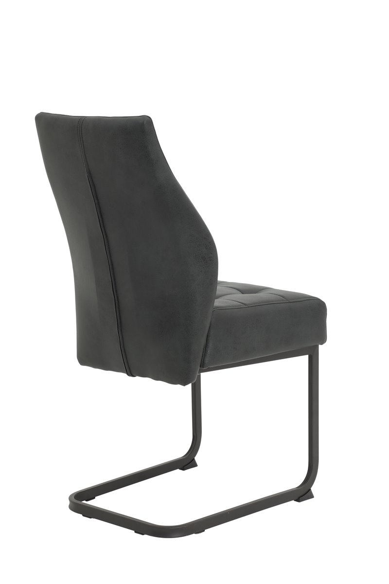 Conjunto de 4 cadeiras de jantar MIRJAM cor antracite - Conforama