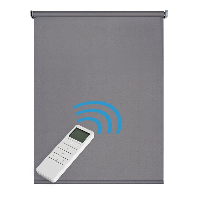 Estore de Rolo Opaco Motorizado Estores automáticos com bateria motor e ...