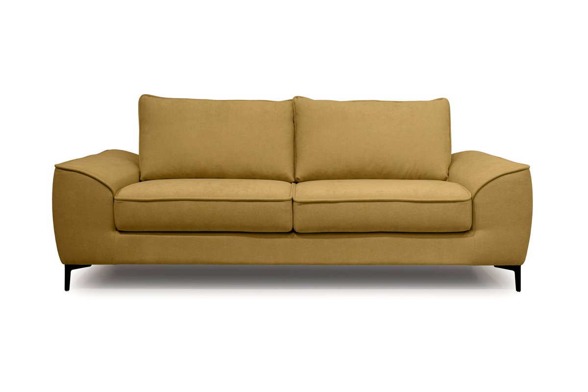 Sofá cama 3 lugares mostarda BOSCO - Conforama