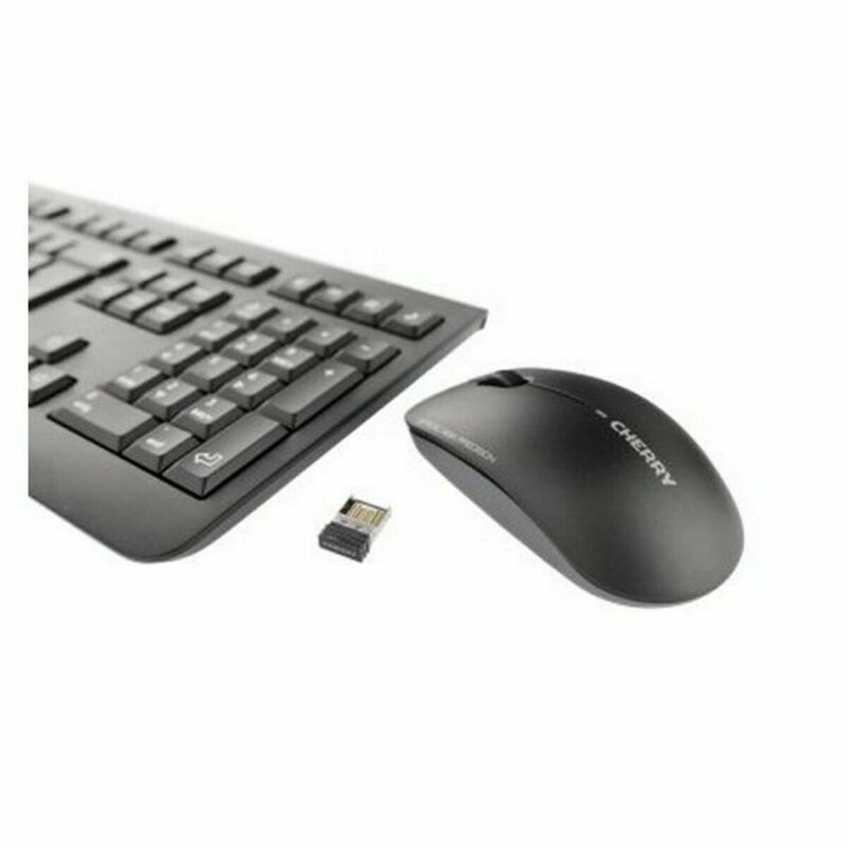 Teclado e Rato sem Fios Cherry JD-0710ES-2 Preto Qwerty espanhol QWERTY ...