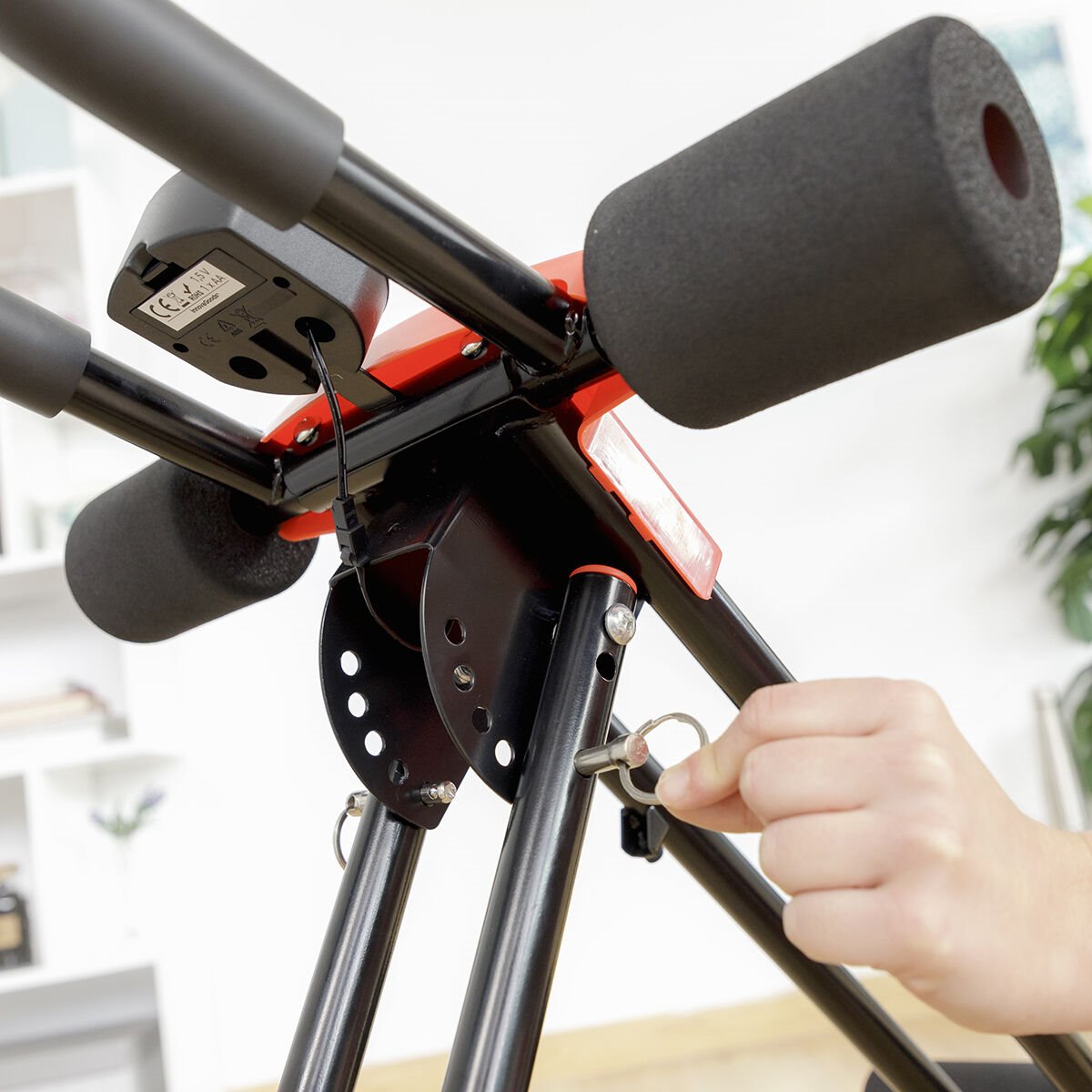 Máquina de Abdominais Rebatível com Guia de Exercícios Plawer ...