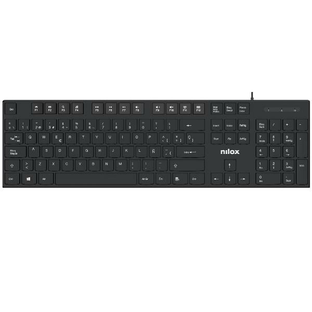 Teclado Nilox NXKBE000012 Preto Qwerty espanhol - Conforama