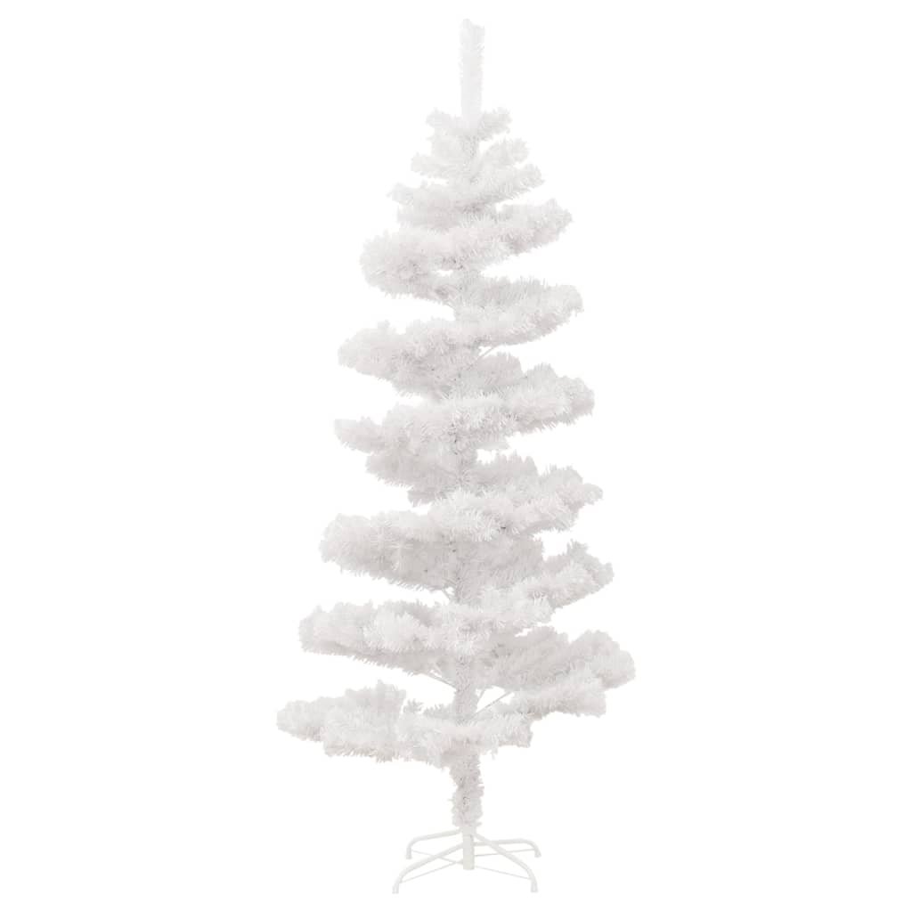 Árvore de Natal rotativa pré-iluminada + suporte PVC branco - Conforama