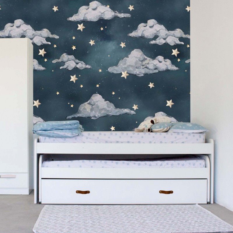 Cama tripla em aglomerado branco com estrados 90x200cm - Conforama