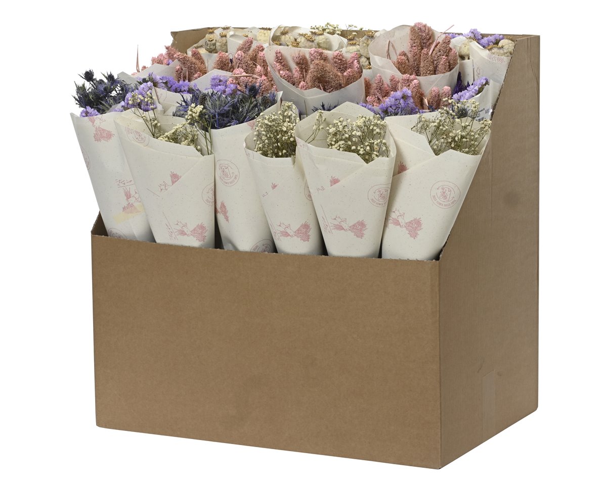 Flores secas VIOLETA sortidos 14cm marca EVERLANDS - Conforama