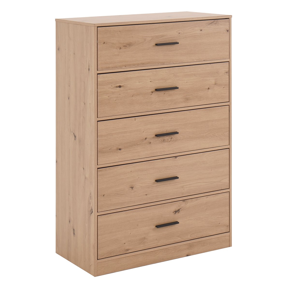 Cómoda NELS com 5 gavetas carvalho - Conforama