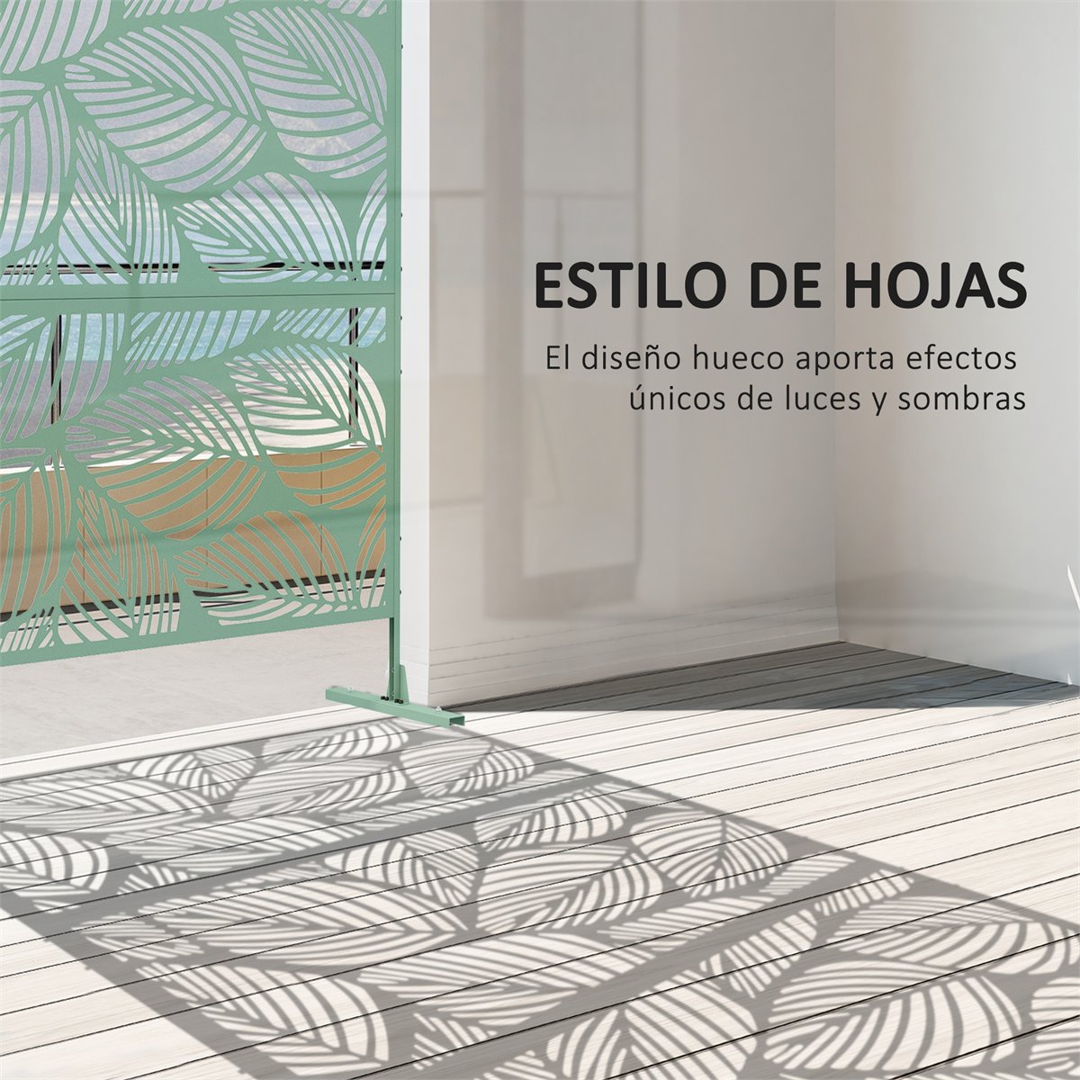 Outsunny Biombo de Exterior Separador de Ambientes com 3 Peças com ...