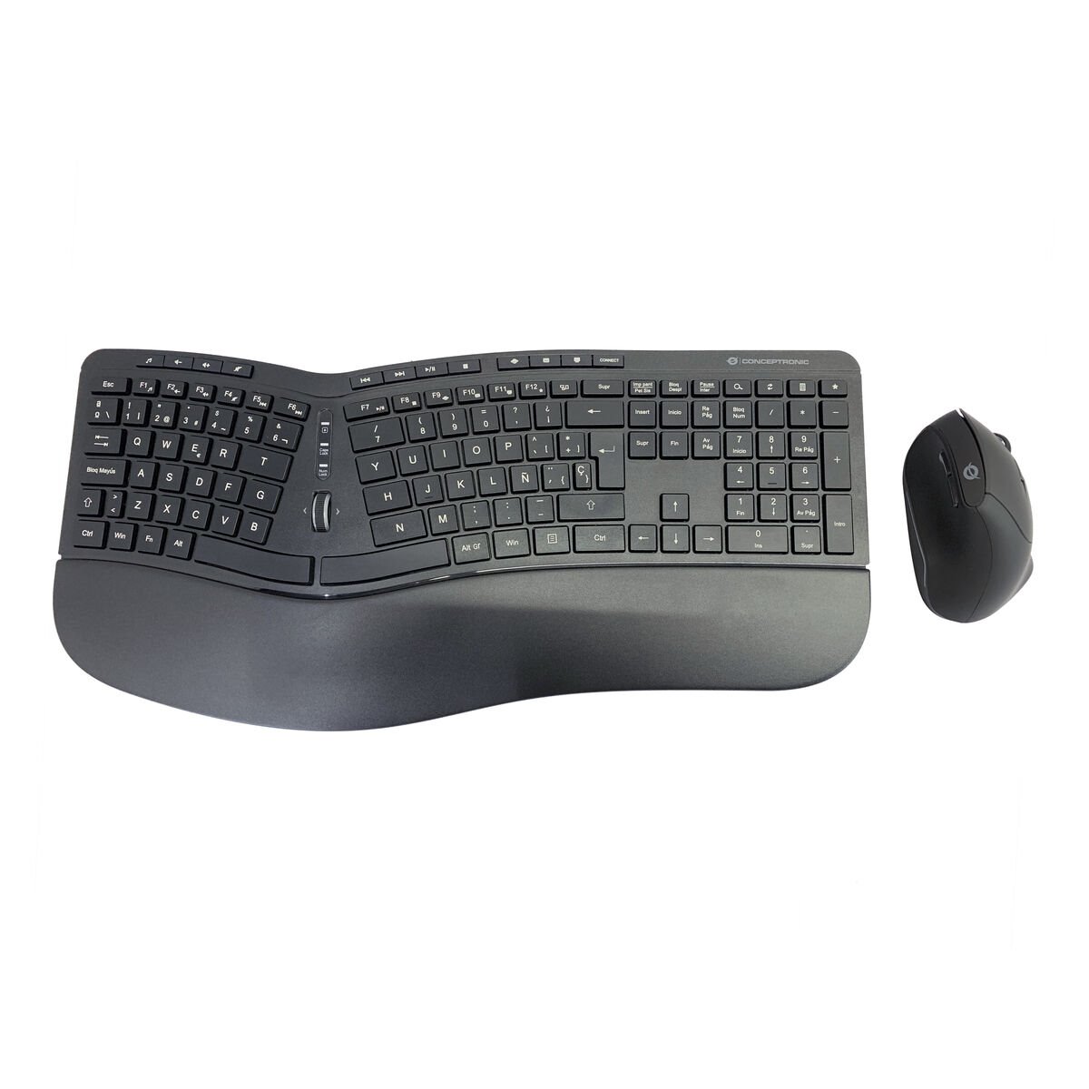 Teclado e Rato Conceptronic 120849407101 Preto Qwerty espanhol - Conforama