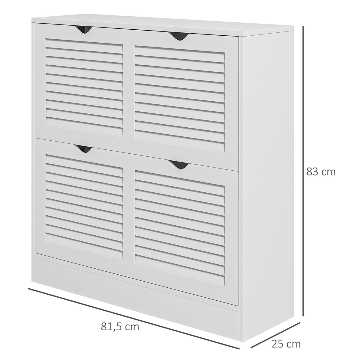 HOMCOM Sapateira Moderna Sapateira Entrada com 2 Gavetas Rebatíveis e ...