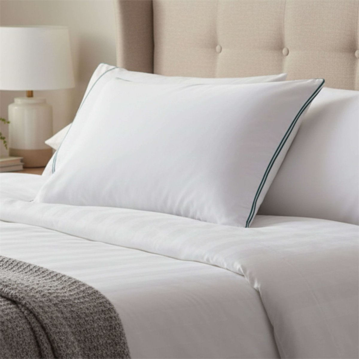 Travesseiro Ergocombi de 70 cm em algodão, firmeza ajustável, 2 camadas ...