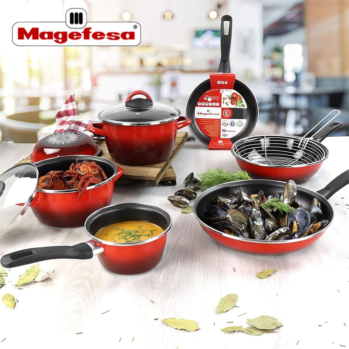 Pote 'SR' COM tampa de vidro Magefesa - Conforama