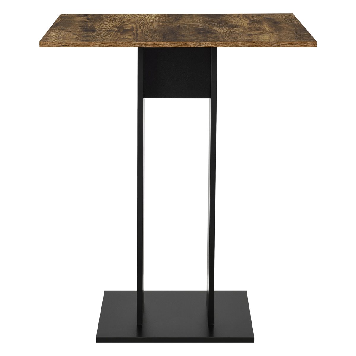 Mesa de jantar quadrada para cozinha sala 78 cm preto marrom 03_0006124 ...