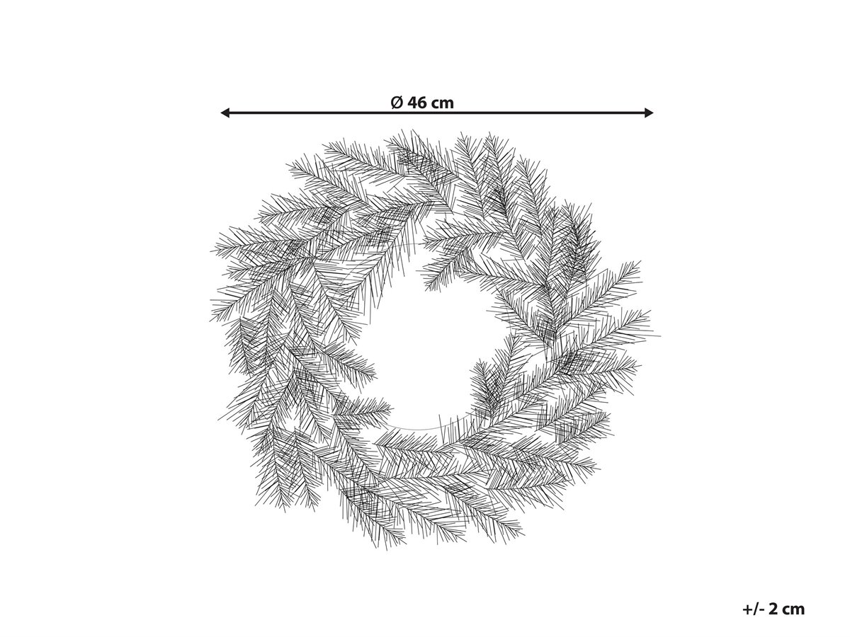 Grinalda de natal LED verde ⌀ 45 cm ALBINI - Conforama