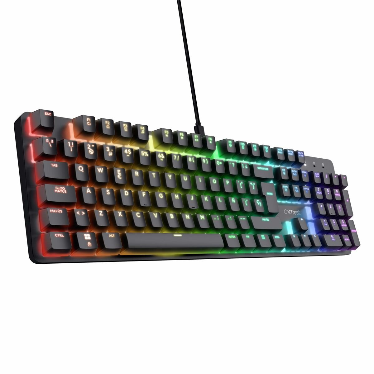 Teclado Gaming Trust 25682 Preto Qwerty espanhol - Conforama